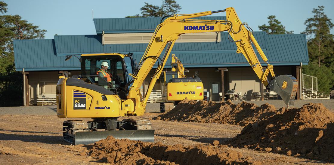 PC88MR-11 small hydraulic excavator | Komatsu