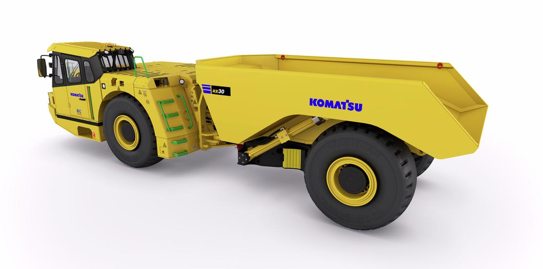 HX30 underground mining truck | Komatsu