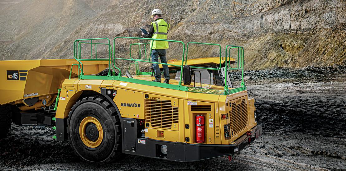 HX45 underground mining truck | Komatsu