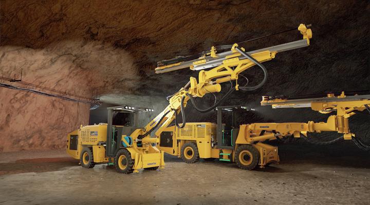 Underground hard rock bolters | Komatsu